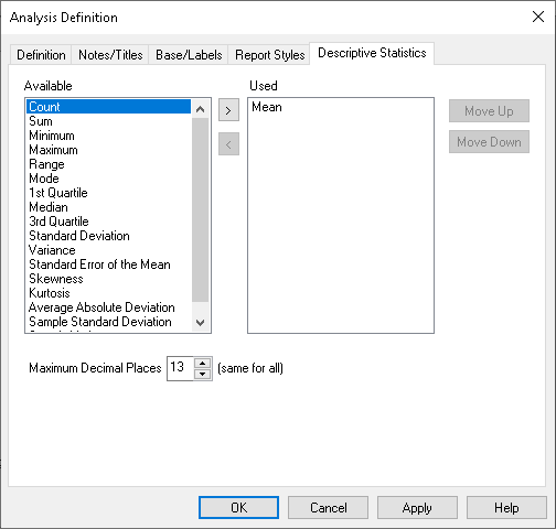 Banding quantity variables for analysis | SnapSurveys