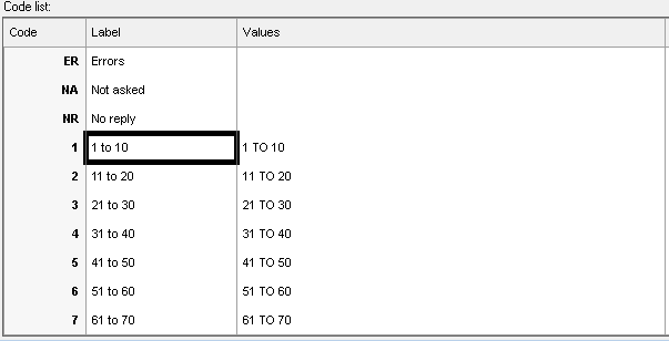Banding quantity variables for analysis | SnapSurveys