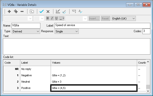 Create a chart of positive responses to rating scale questions ...