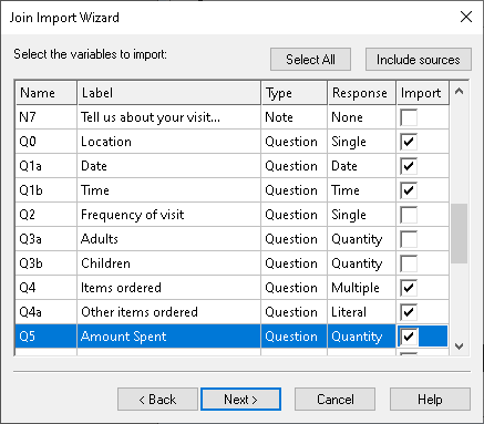 Join Import Wizard | SnapSurveys