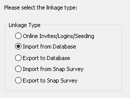 Transferring data between a survey and a database | SnapSurveys