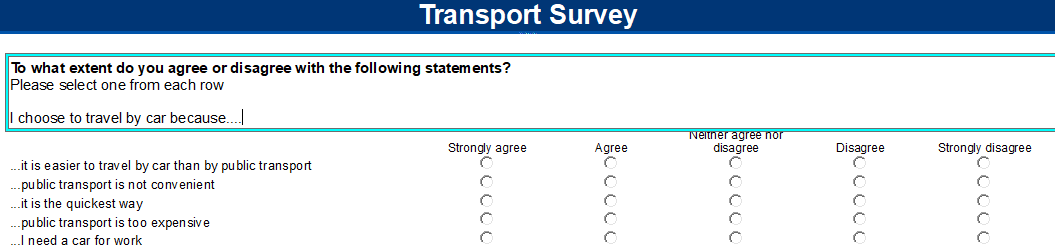 Using routing in grid questions | SnapSurveys