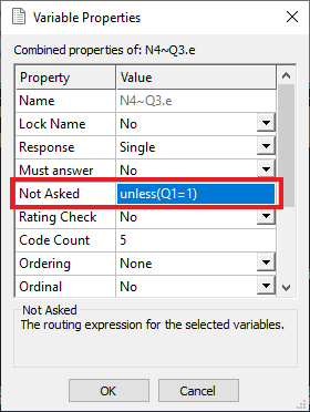 Using routing in grid questions | SnapSurveys