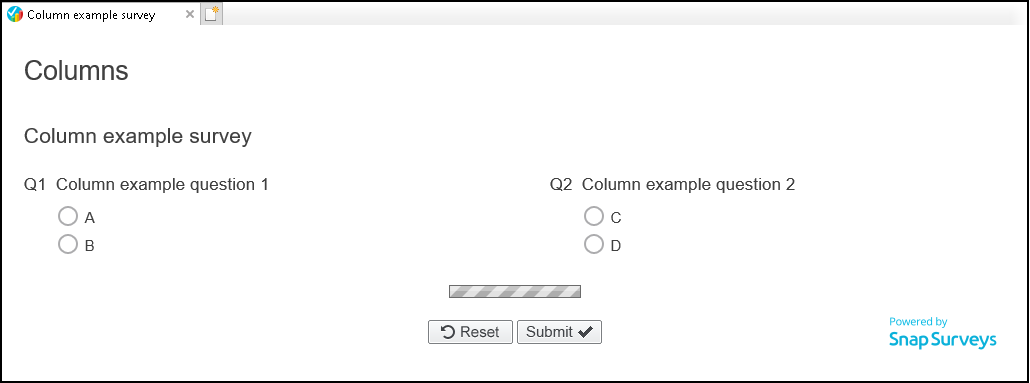 Multi-Column Layouts | SnapSurveys