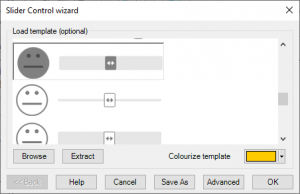 Using a Slider Control – Snap Support