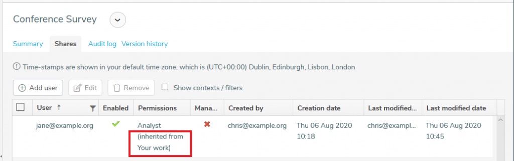 How to share all your work | SnapSurveys