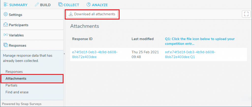 Attaching files to a question using AttachIt | SnapSurveys
