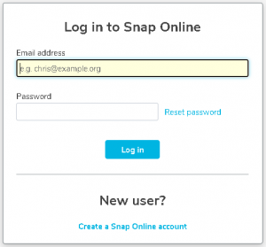 Logging in – Snap Support