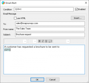 Setting up email alerts | SnapSurveys