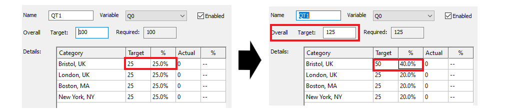 Setting an overall target | SnapSurveys