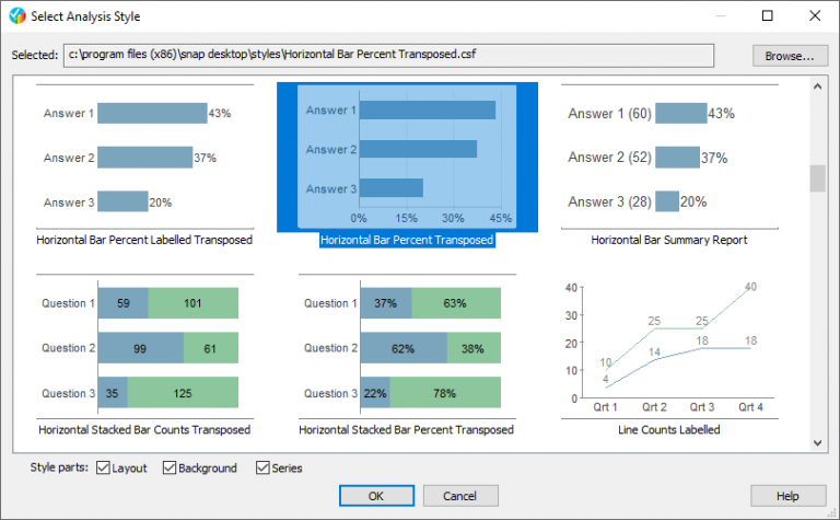 Chart styles | SnapSurveys