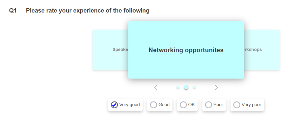 Question carousels | SnapSurveys