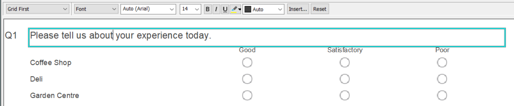 Compound Grids | SnapSurveys
