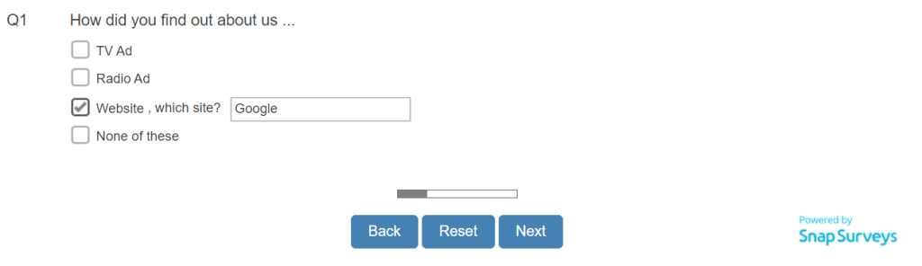 Inline questions | SnapSurveys