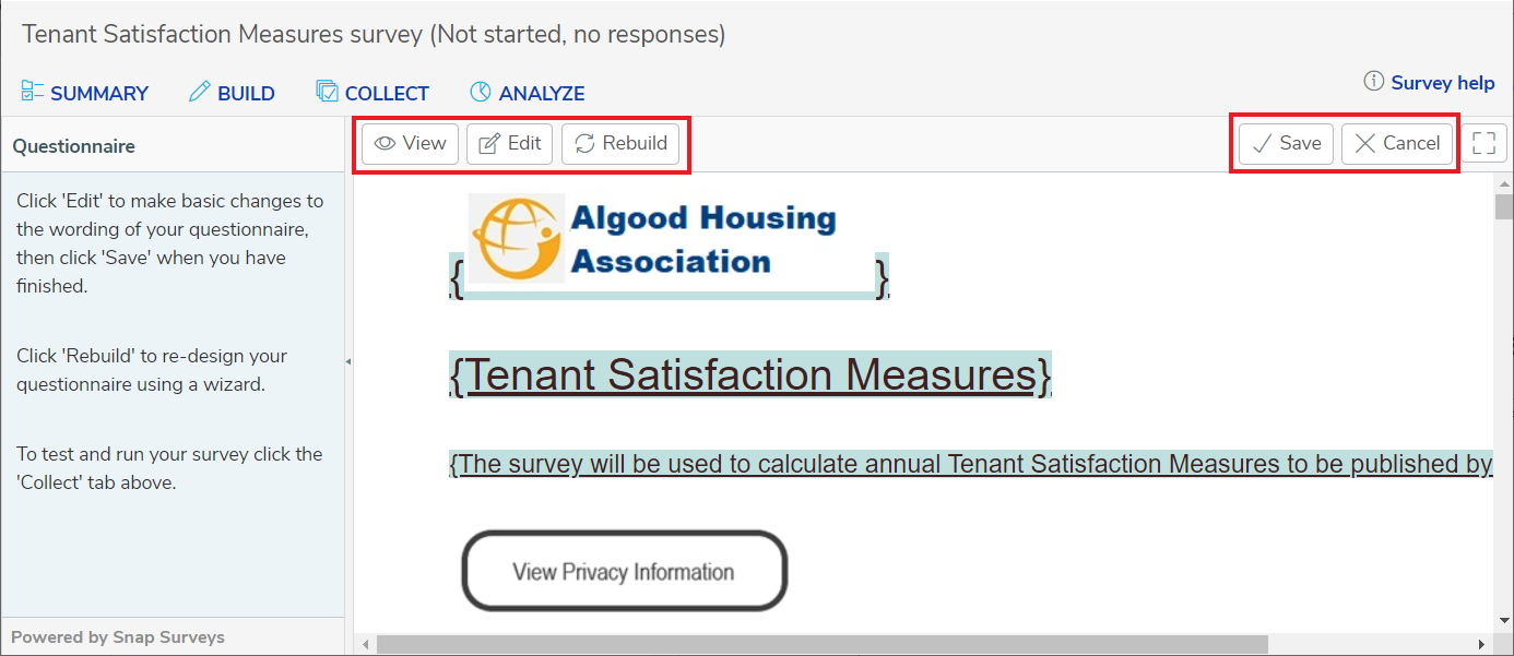 Tenant Satisfaction Measures Survey guide | SnapSurveys