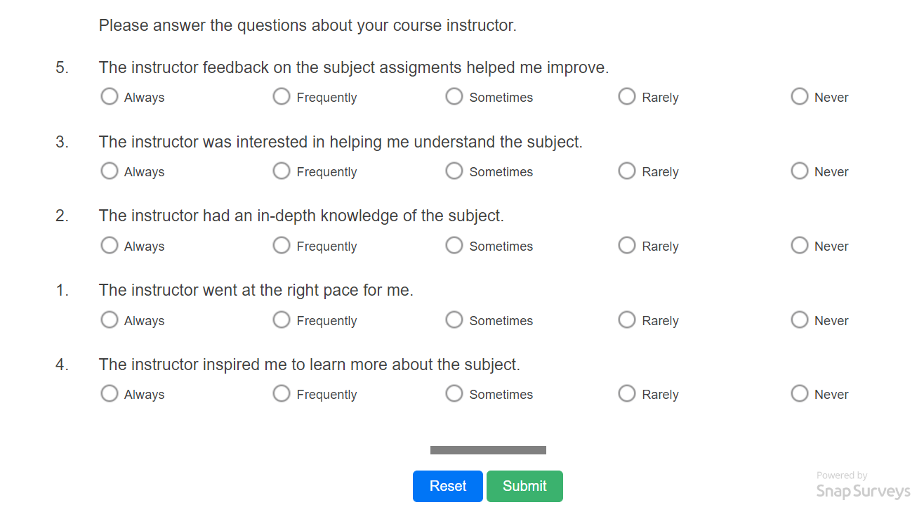 Randomising the order of your questions | SnapSurveys