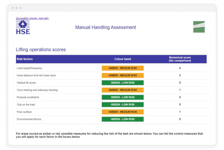 Musculoskeletal Disorders (MSD) Tool (HSE) | SnapSurveys