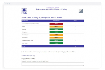 Musculoskeletal Disorders (MSD) Tool (HSE) | SnapSurveys