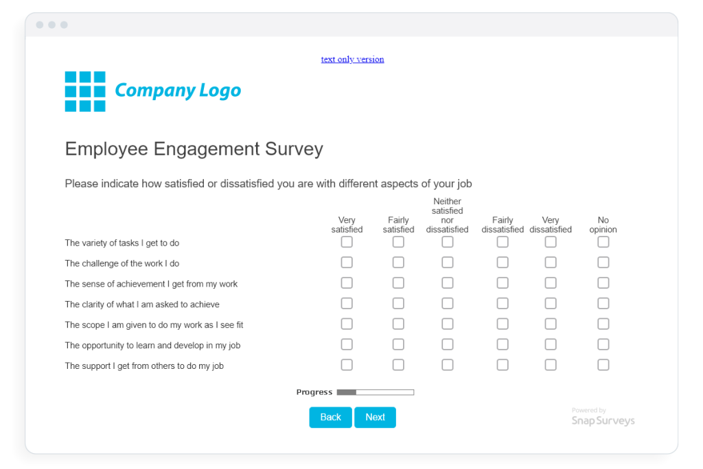 Online Employee Engagement Survey | Snap Surveys