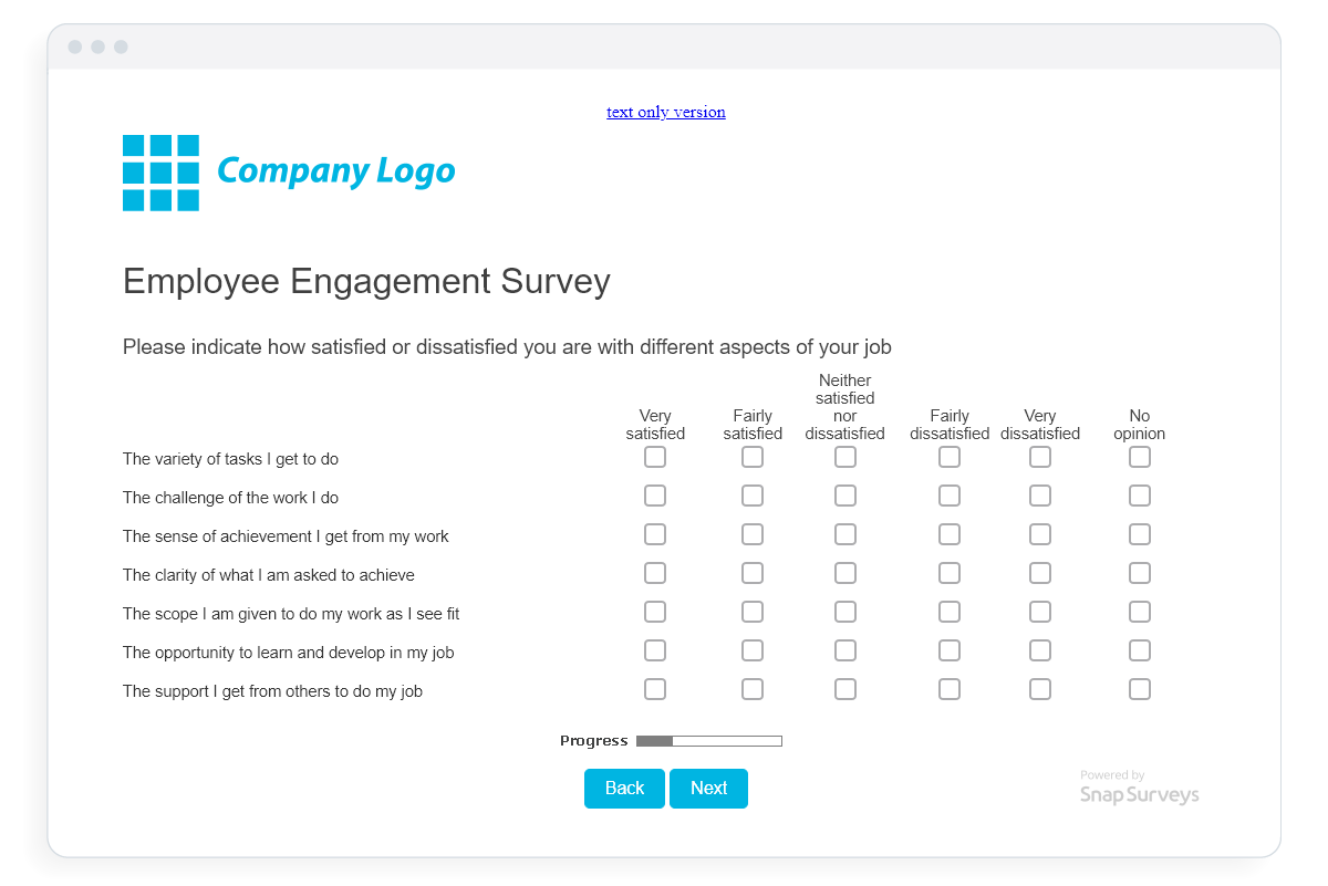 Online Employee Engagement Survey | Snap Surveys
