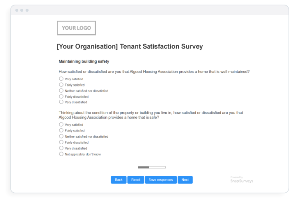 Tenant Satisfaction Measures survey | Snap Surveys