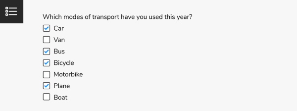 Survey question types | SnapSurveys