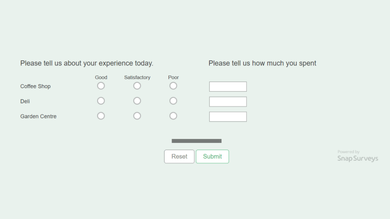 Combine multiple grid questions into a single grid question with ...